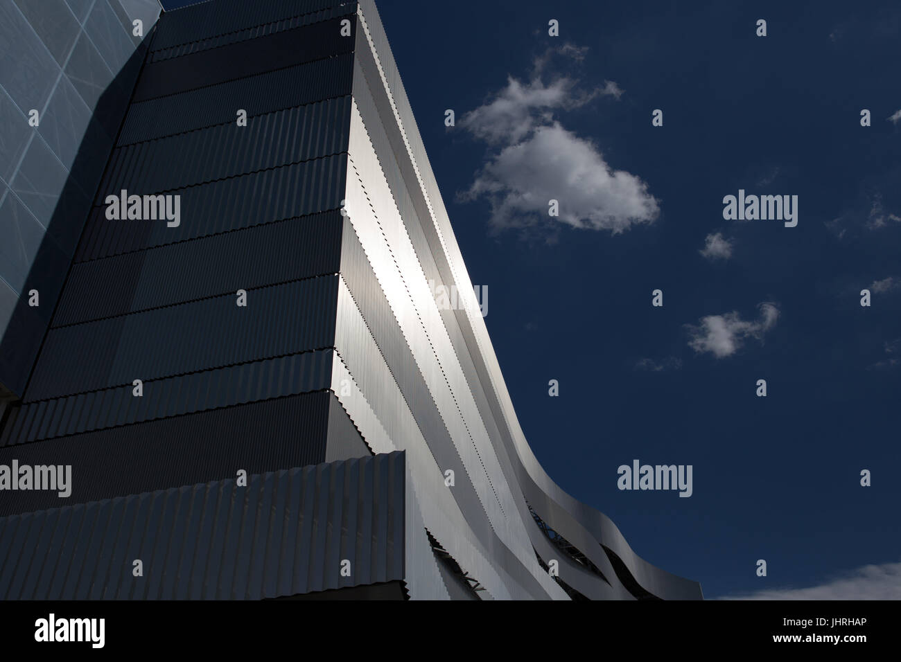 Main building of Danube Arena, modern architecture, Budapest, Hungary ...