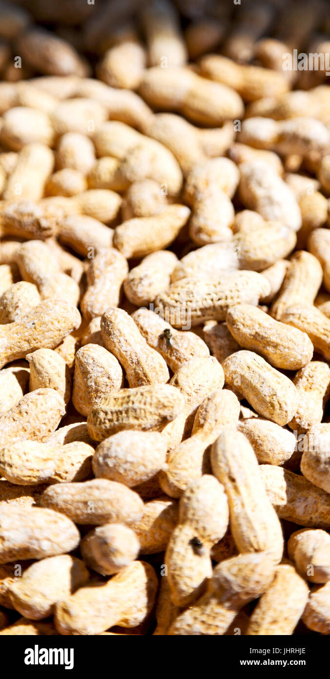 in the market lots of peanuts like concept of healthy food and snack ...