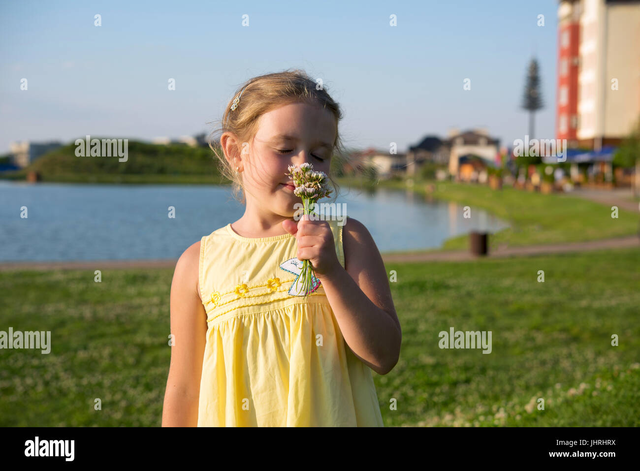 children on a summer evening Stock Photo - Alamy