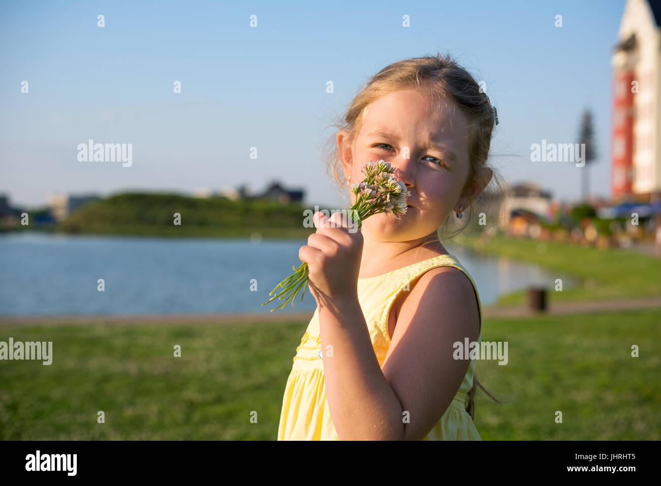 children on a summer evening Stock Photo - Alamy