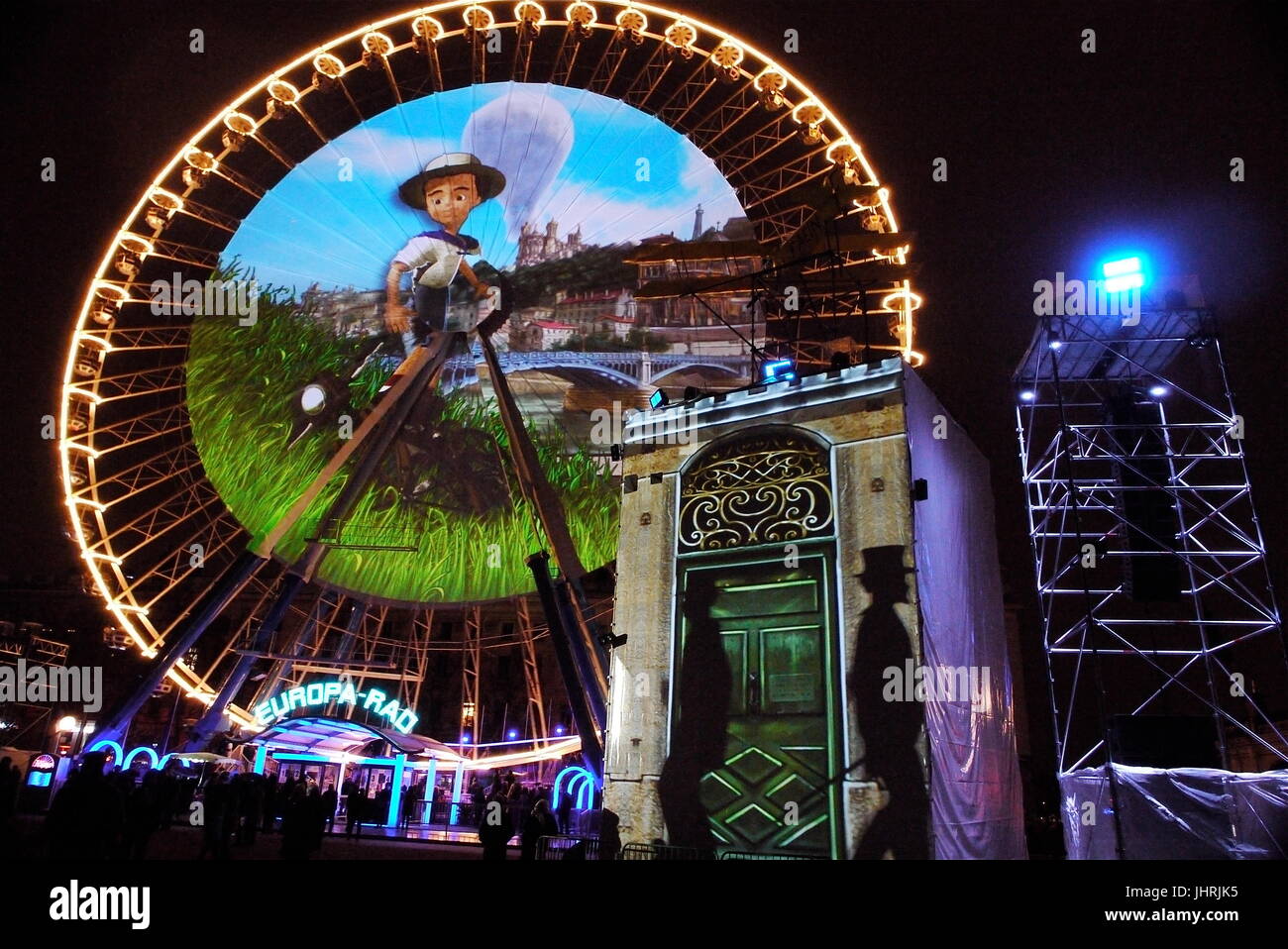 Festival of the Lights, in Lyon (France Stock Photo - Alamy