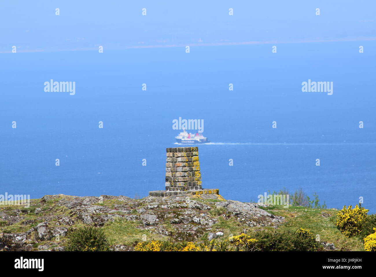 Cairn on Carrick Hill Stock Photo - Alamy