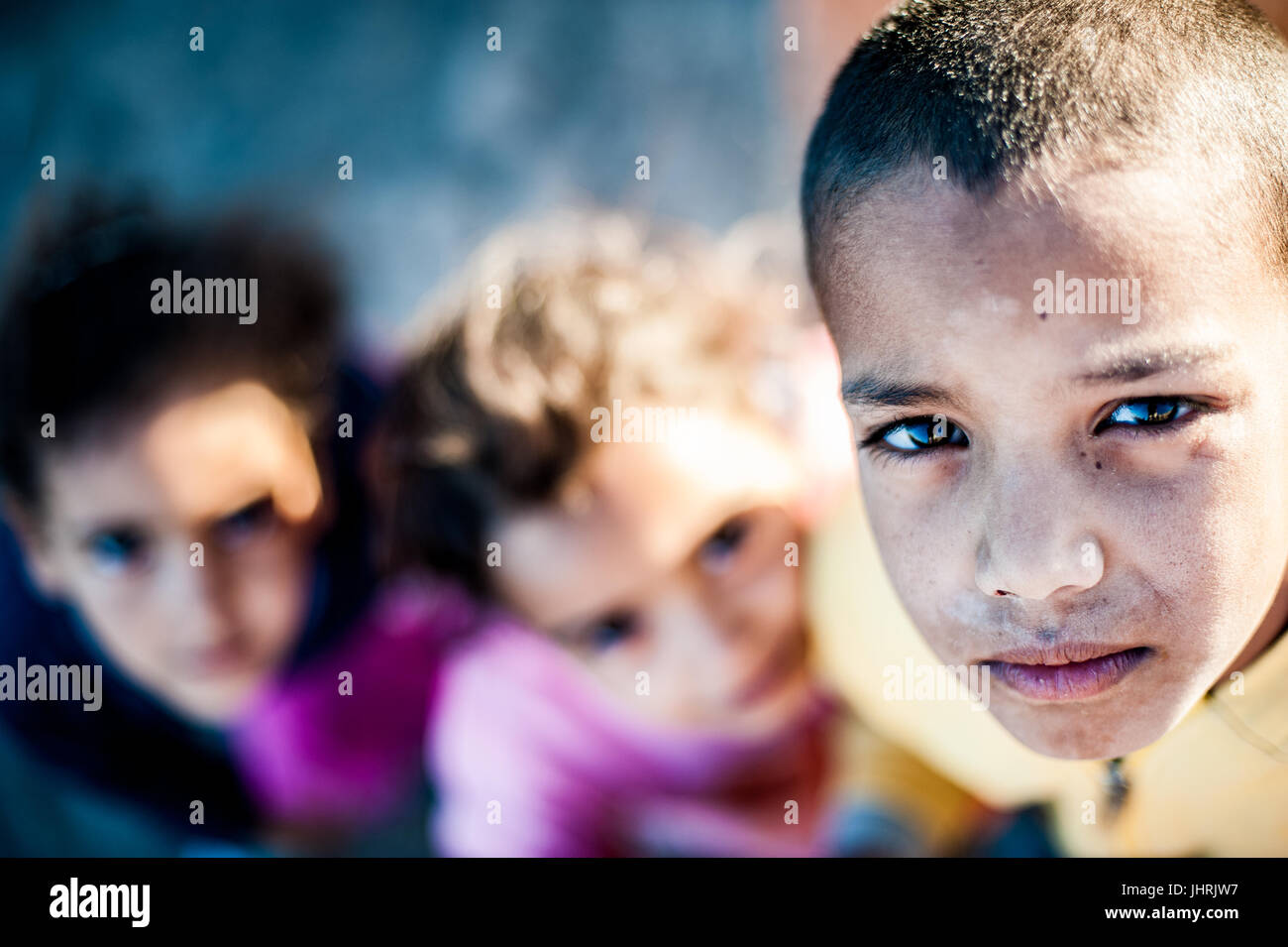Portrait of children Looking At Camera Stock Photo - Alamy