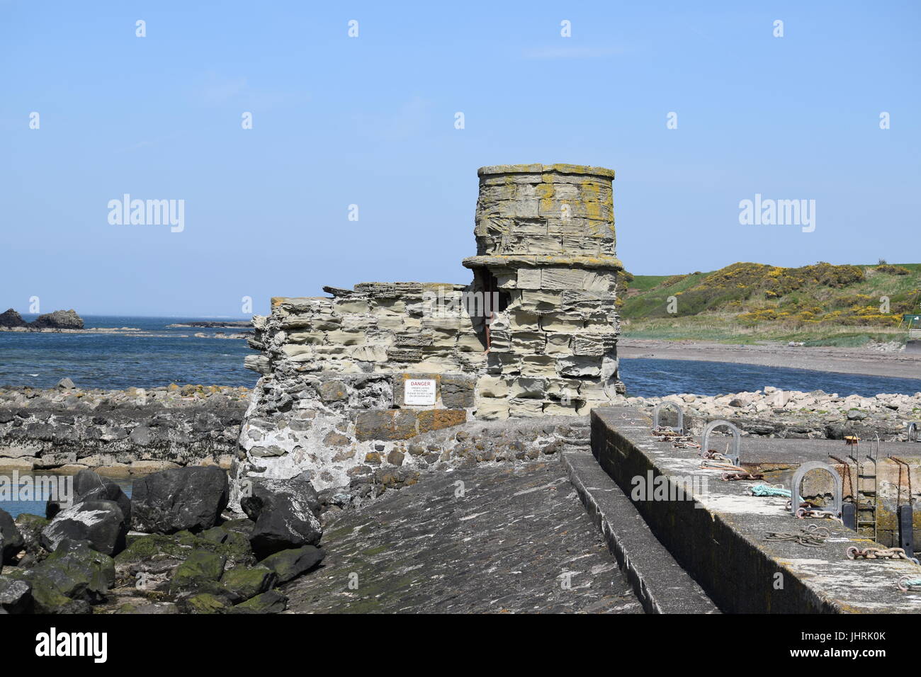 Old harbour lighthouse Stock Photo - Alamy