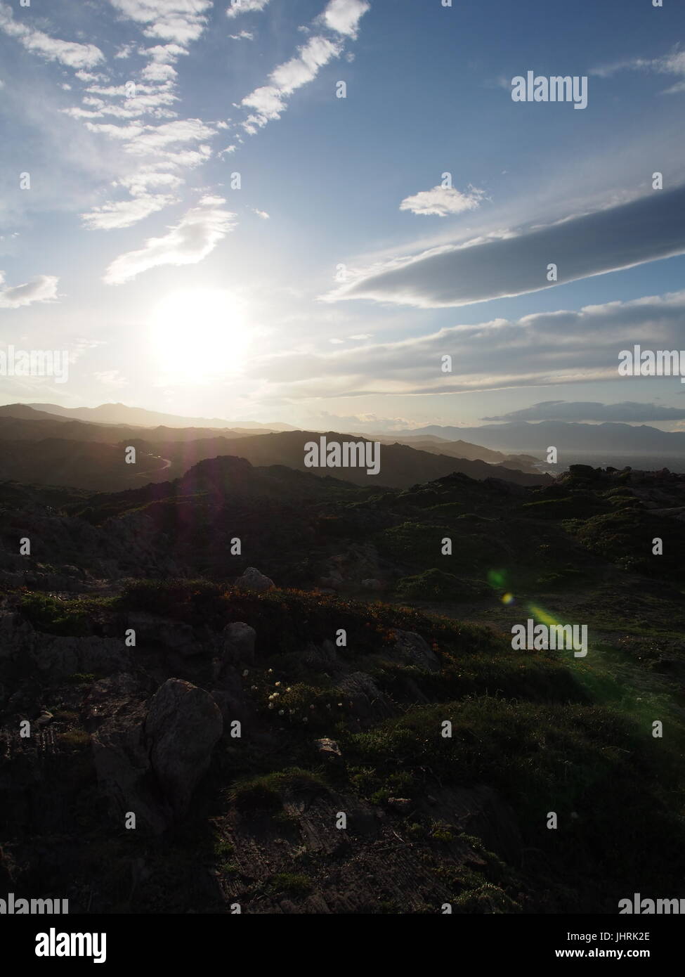 Setting sun long shadows hi-res stock photography and images - Alamy