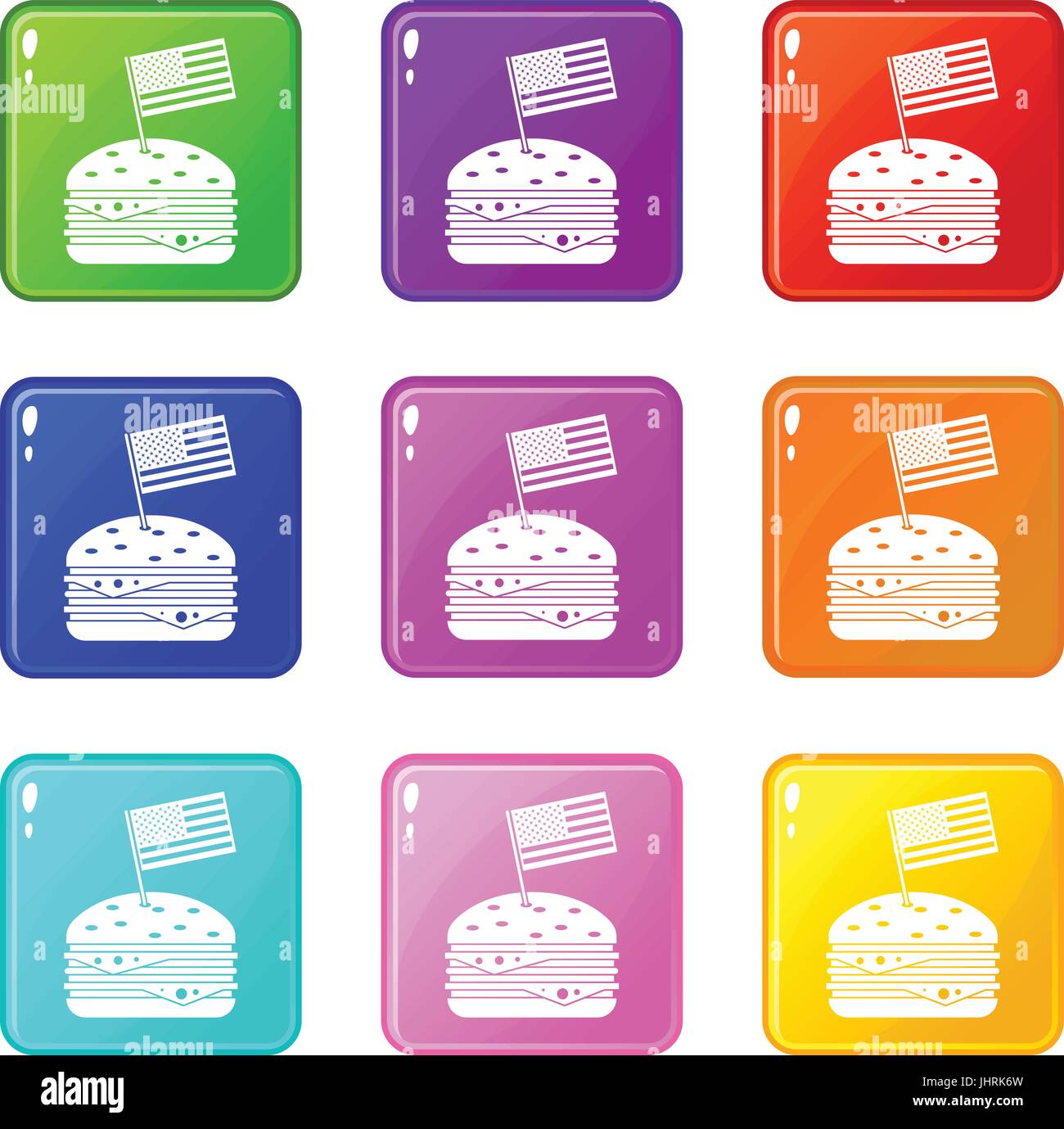 Hamburger icons 9 set Stock Vector Image & Art - Alamy