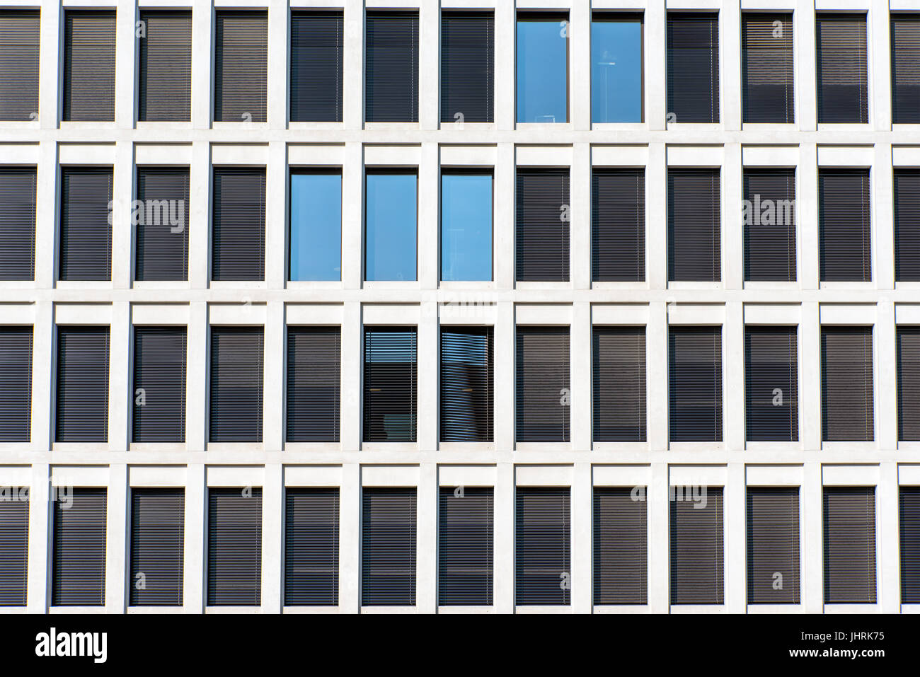 Facade of a modern office building seen in Berlin, Germany Stock Photo ...