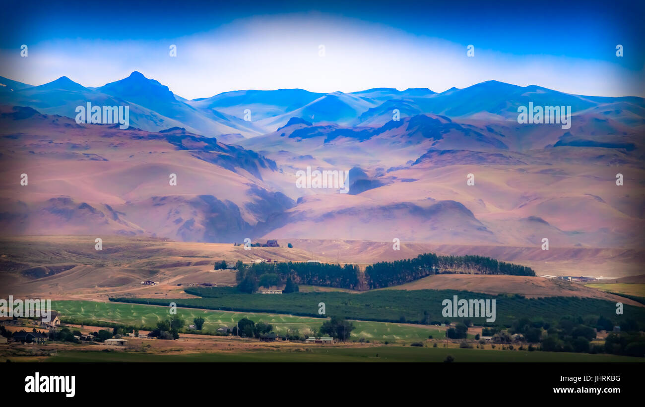 A stylized landscape photo, just for fun Stock Photo - Alamy