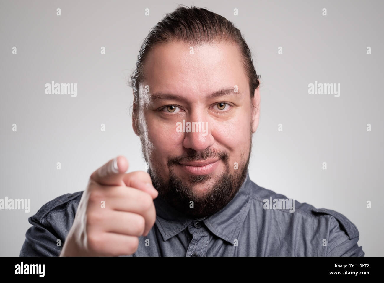 Grey beard fat man hi-res stock photography and images - Alamy