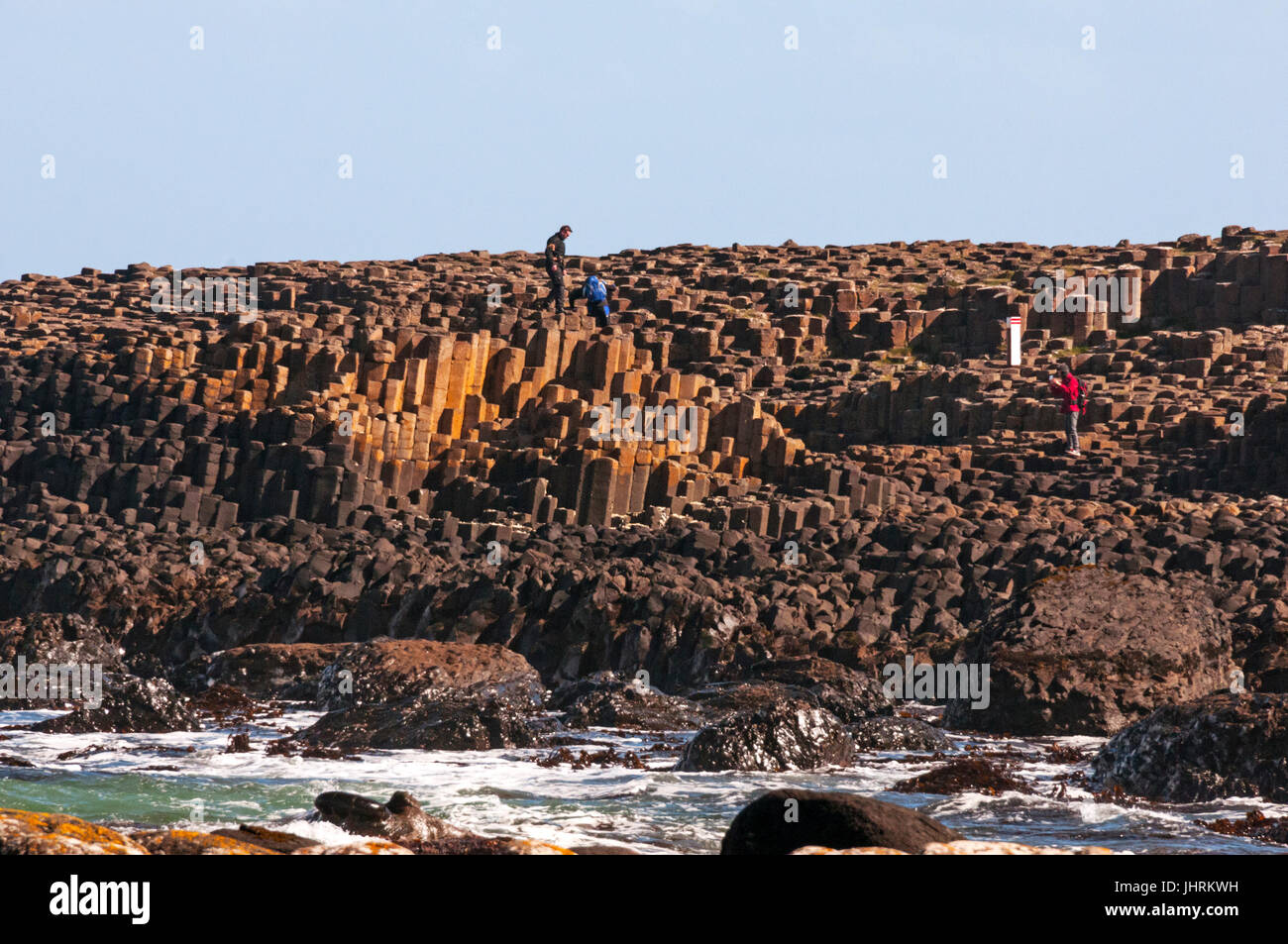 Basalt columns of the Giants Causeway, Northern Ireland Stock Photo - Alamy