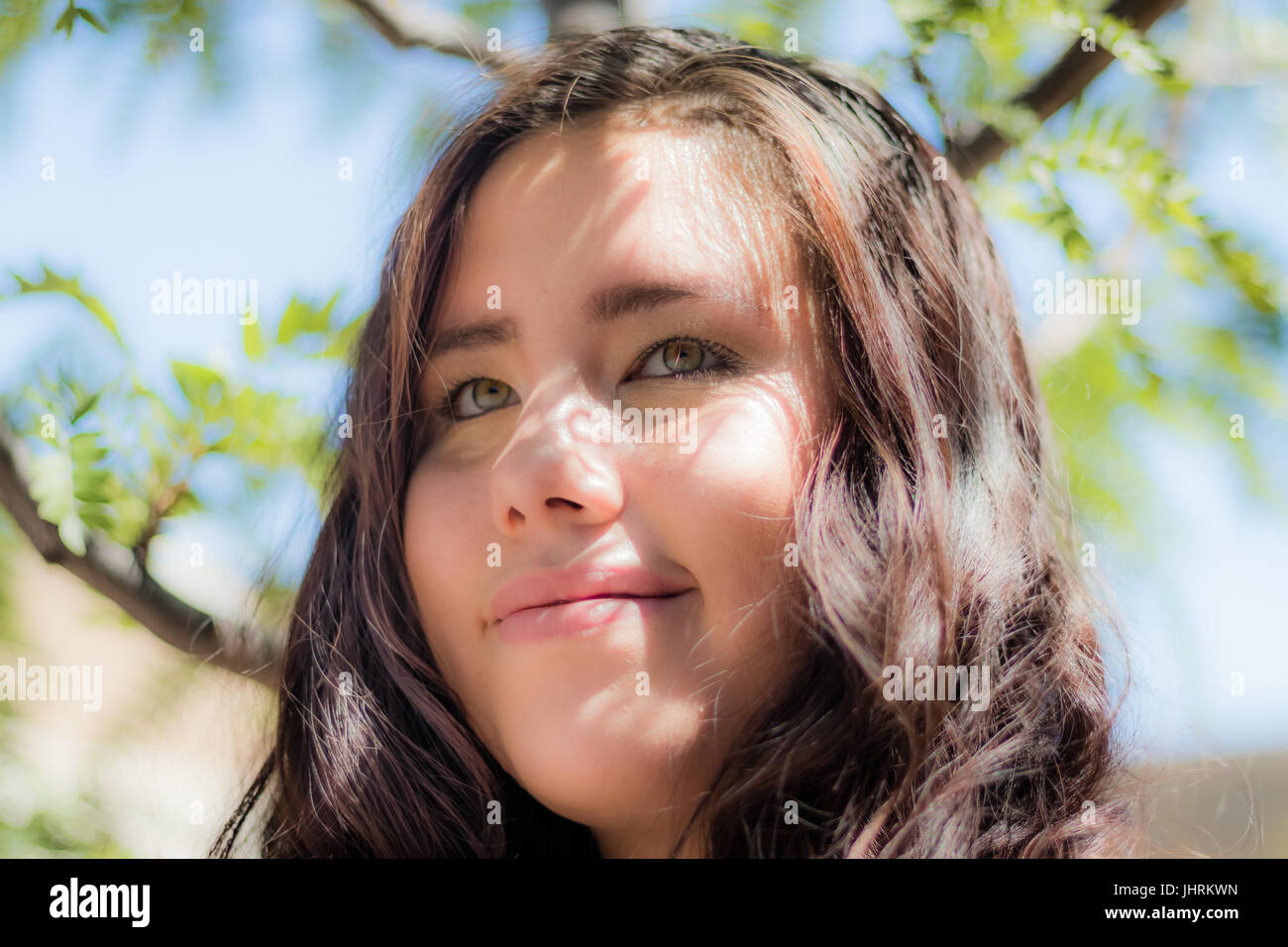 A simple smile on a gorgeous afternoon Stock Photo - Alamy