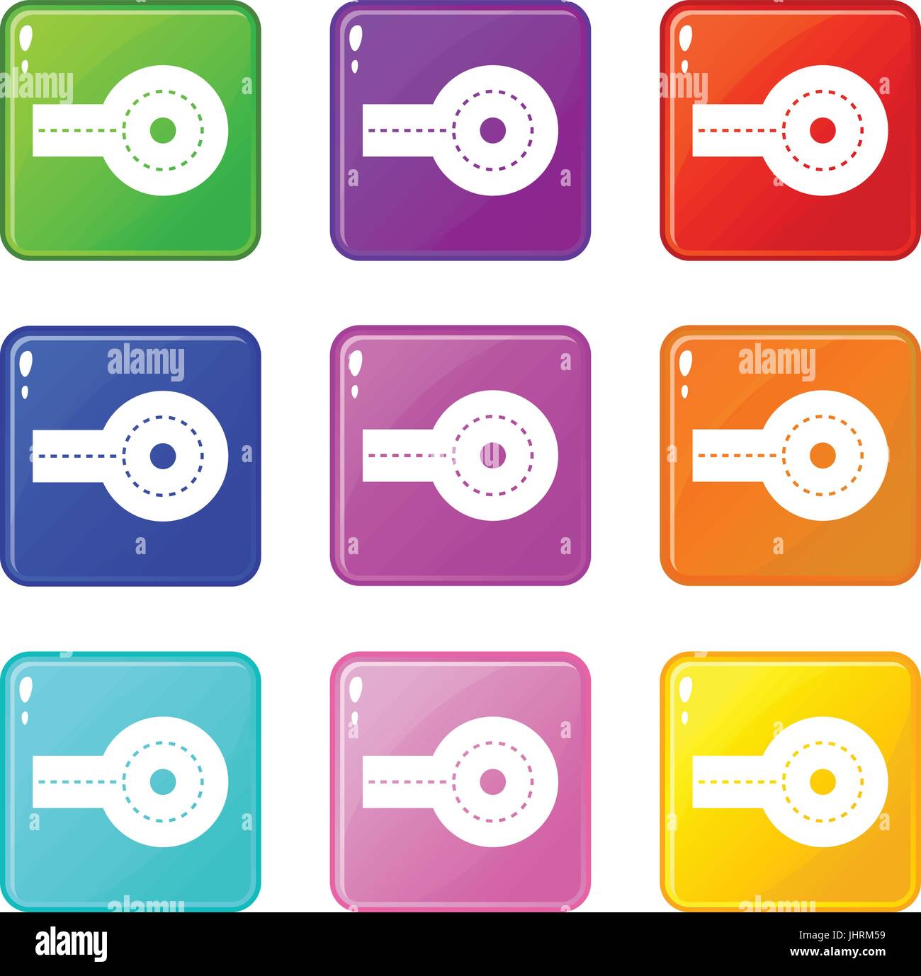 Circular impasse icons 9 set Stock Vector Image & Art - Alamy