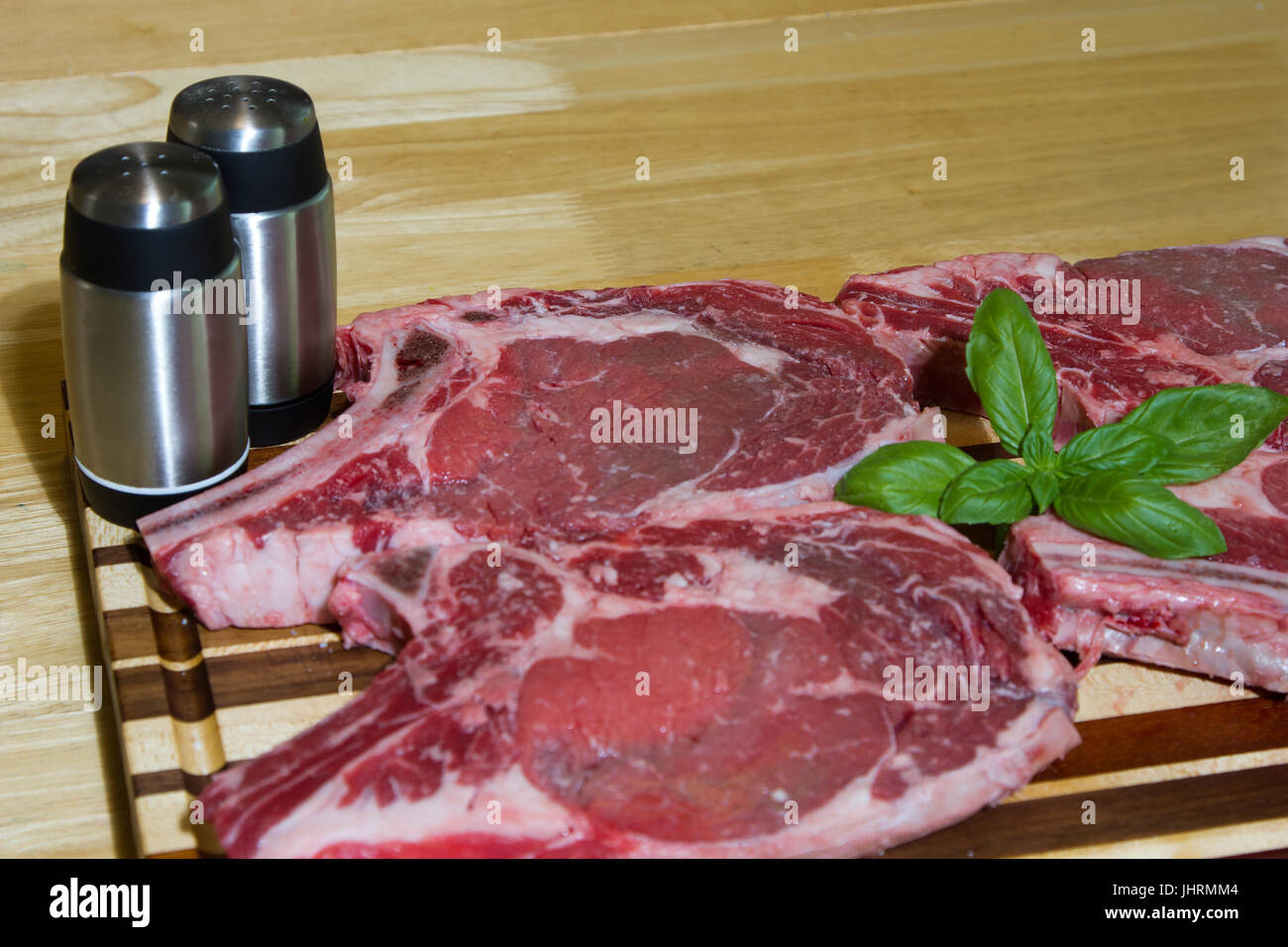 Bone In Ribeye Steak Stock Photo - Alamy