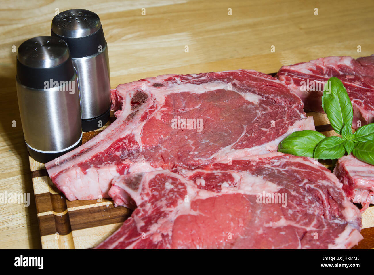 Bone In Ribeye Steak Stock Photo - Alamy