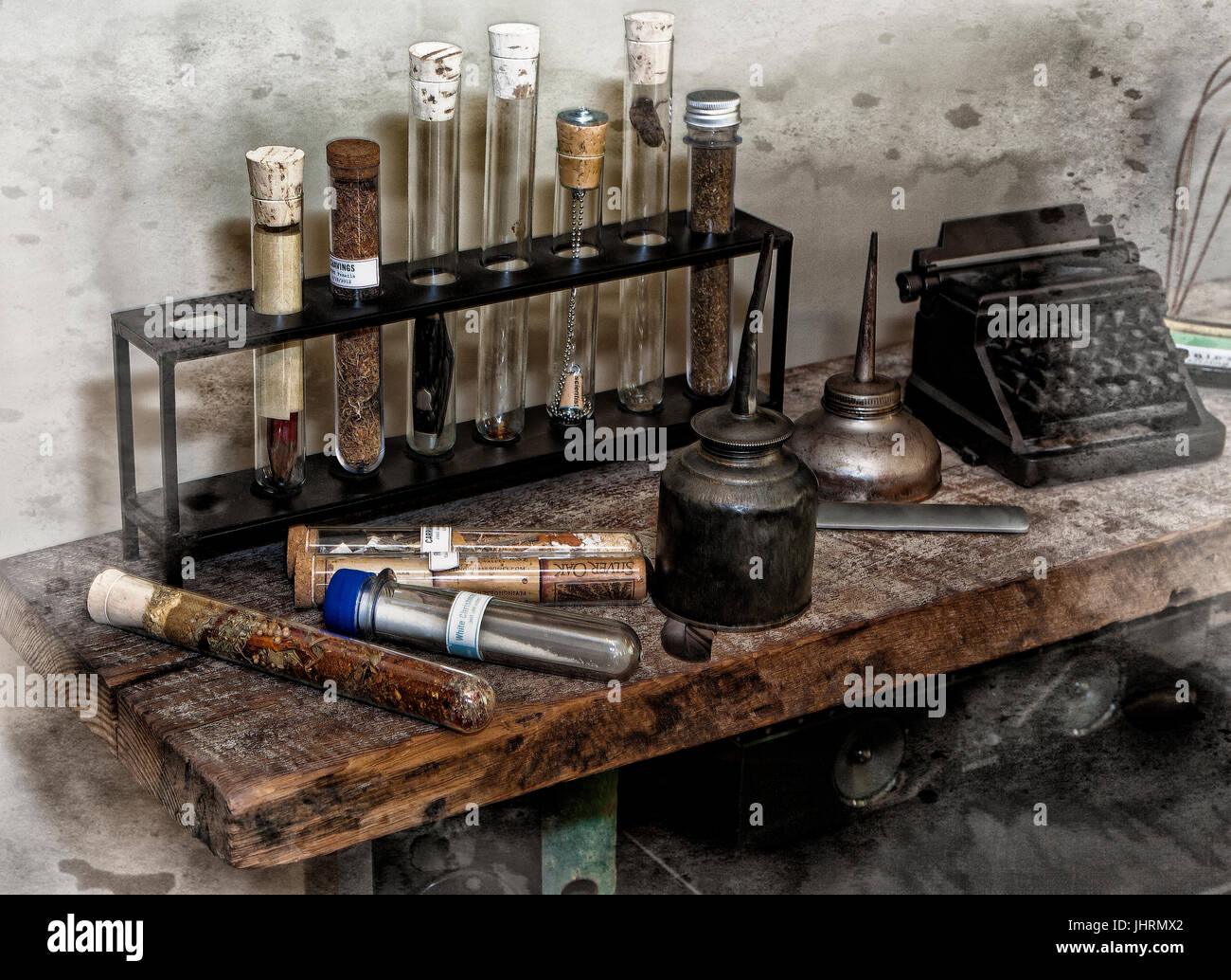 Unique still life in rustic cottage Stock Photo - Alamy