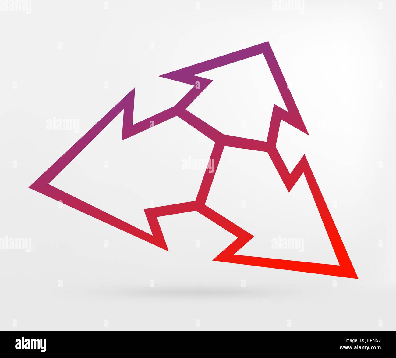 Arrow up flat red Stock Vector Images - Alamy