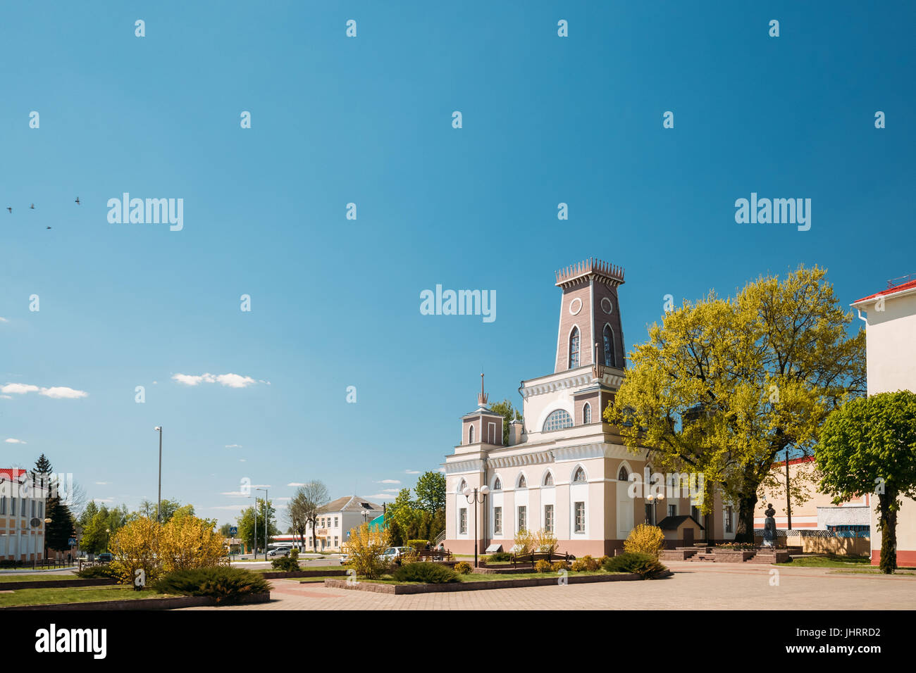 Chachersk, Gomel Region, Belarus. Famous Landmark - Old City Hall In ...