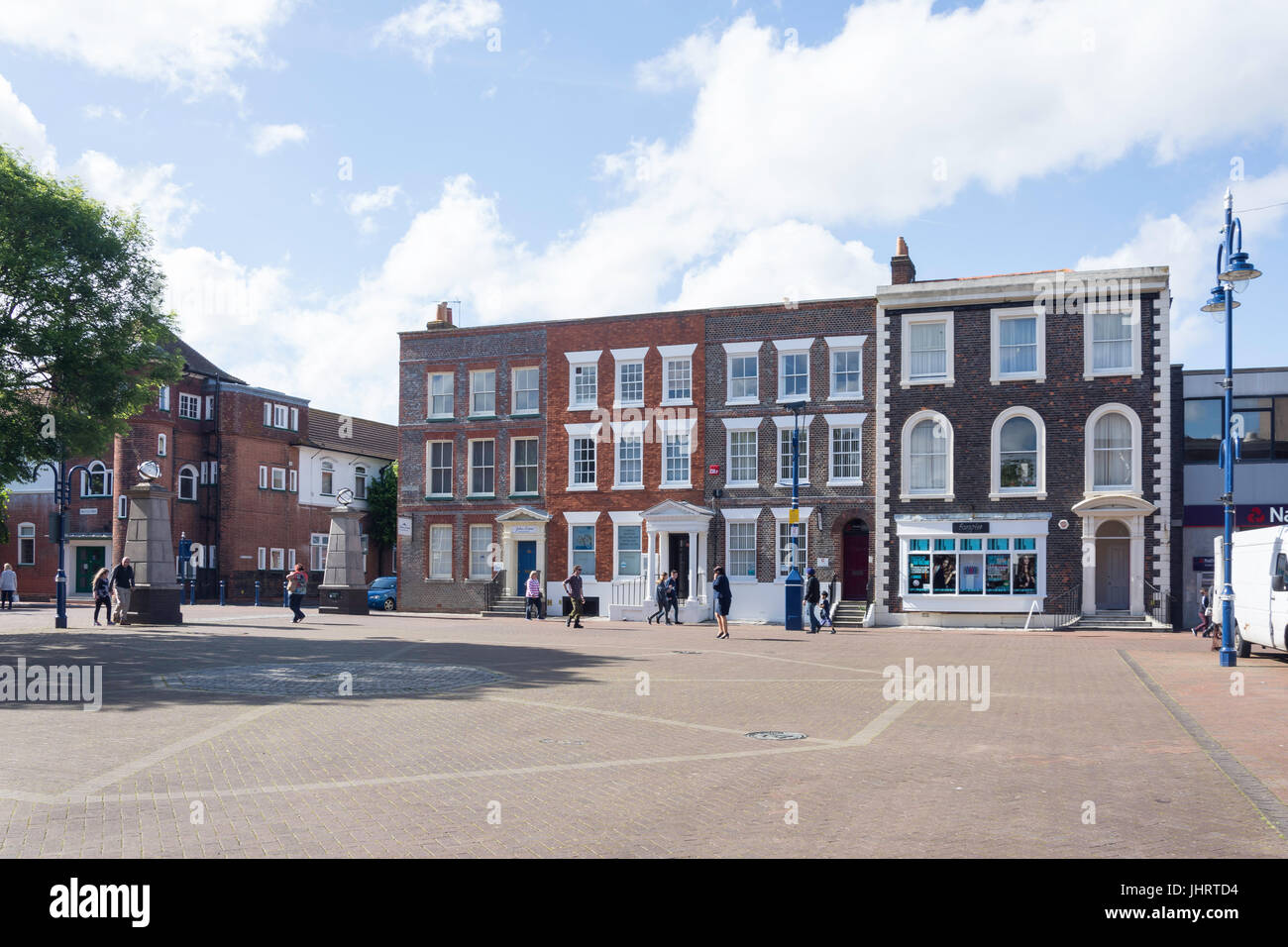 Period houses in Lawrence Square, High Street, Gosport, Hampshire ...
