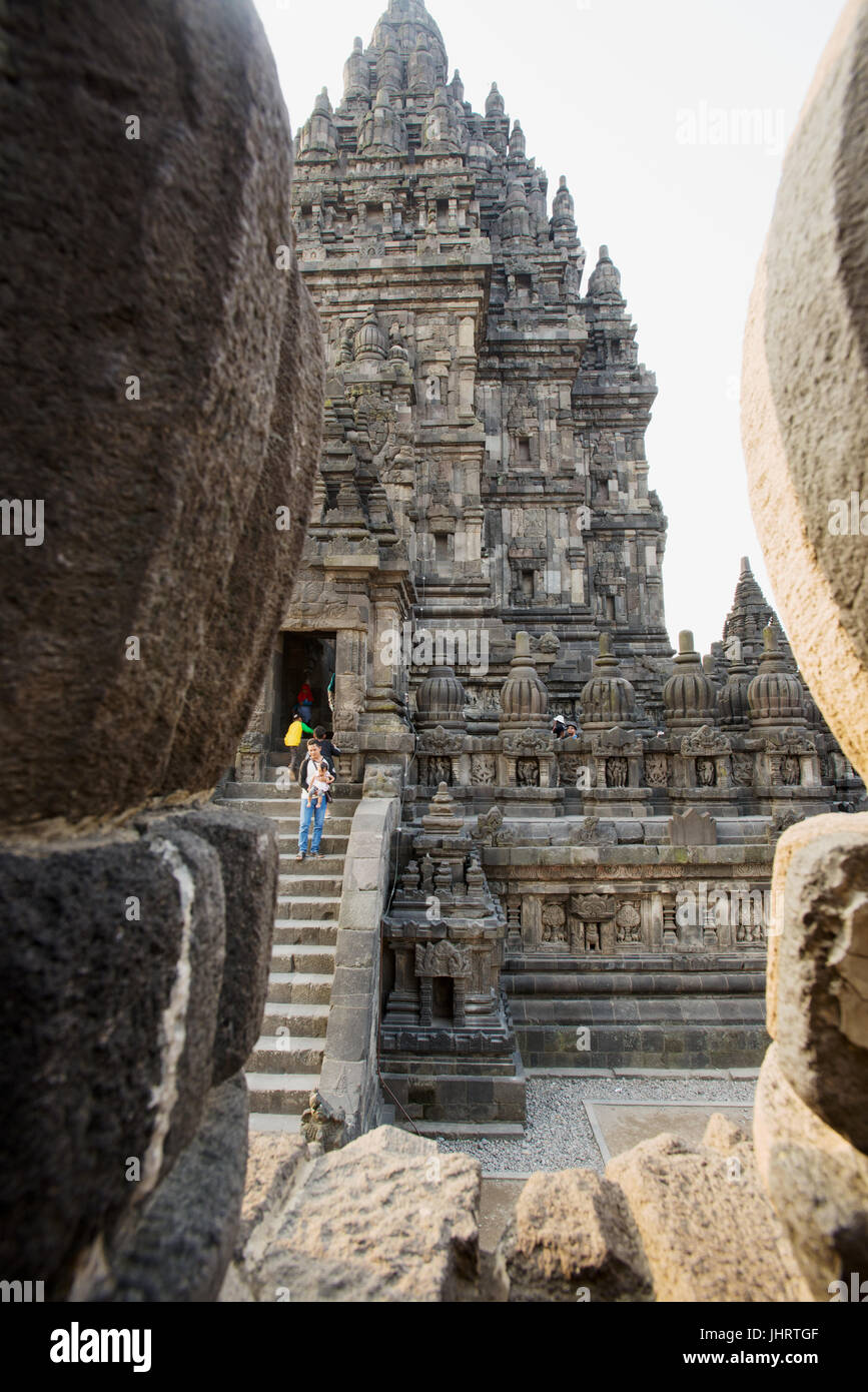 Hindu temple prambanan indonesia java hi-res stock photography and ...