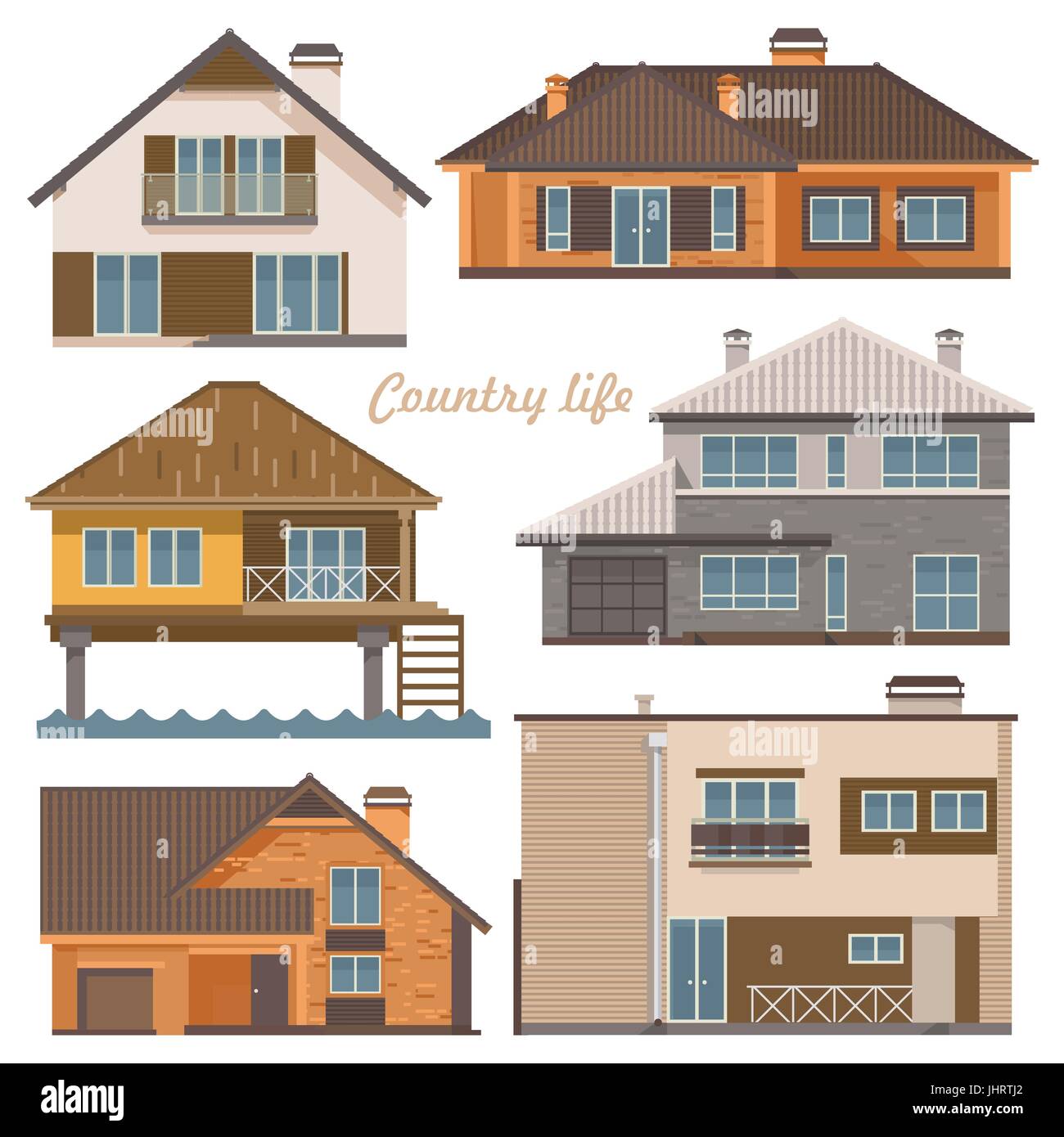Bungalow Vector Vectors High Resolution Stock Photography and Images ...