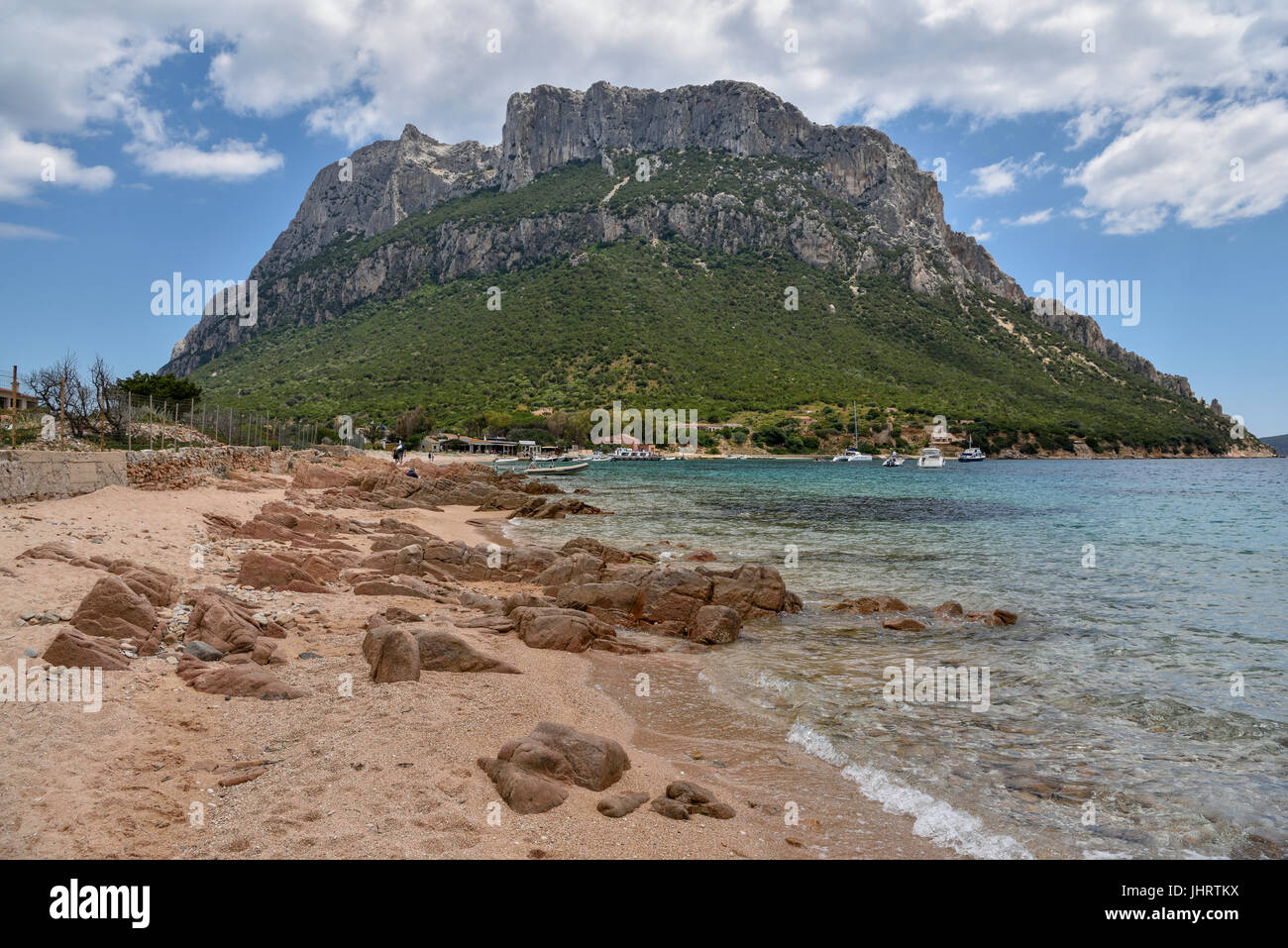 Beach on the Spit Spalmatore di Terra, Tavolara Island, Gulf of Olbia ...