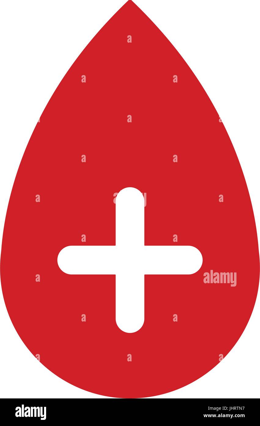 Icon drops blood with cross Stock Vector Image & Art - Alamy