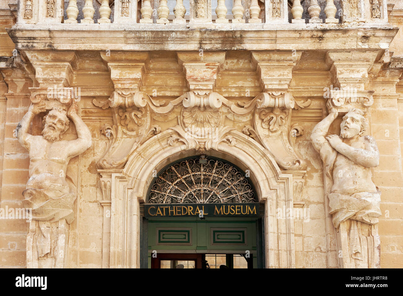 Baroque façade with caryatids, cathedral museum, Cathedral Museum ...