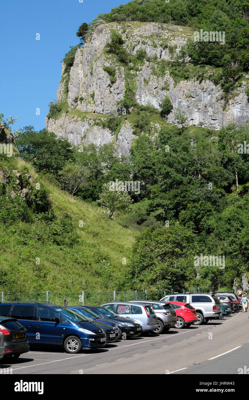 The road to Cheddar Gorge Stock Photo - Alamy