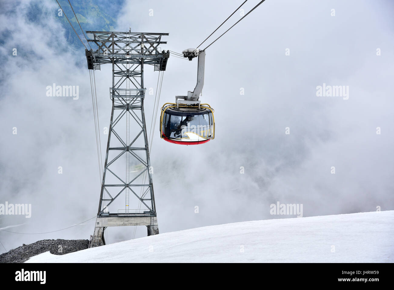 revolving cable car mt titlis,engelberg,switzerland,europe Stock Photo ...