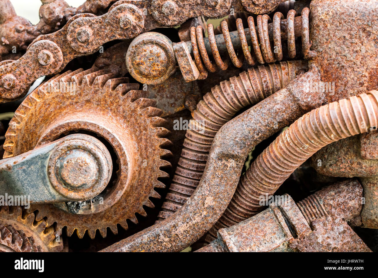 closeup view of old rusty industrial mechanical details Stock Photo - Alamy