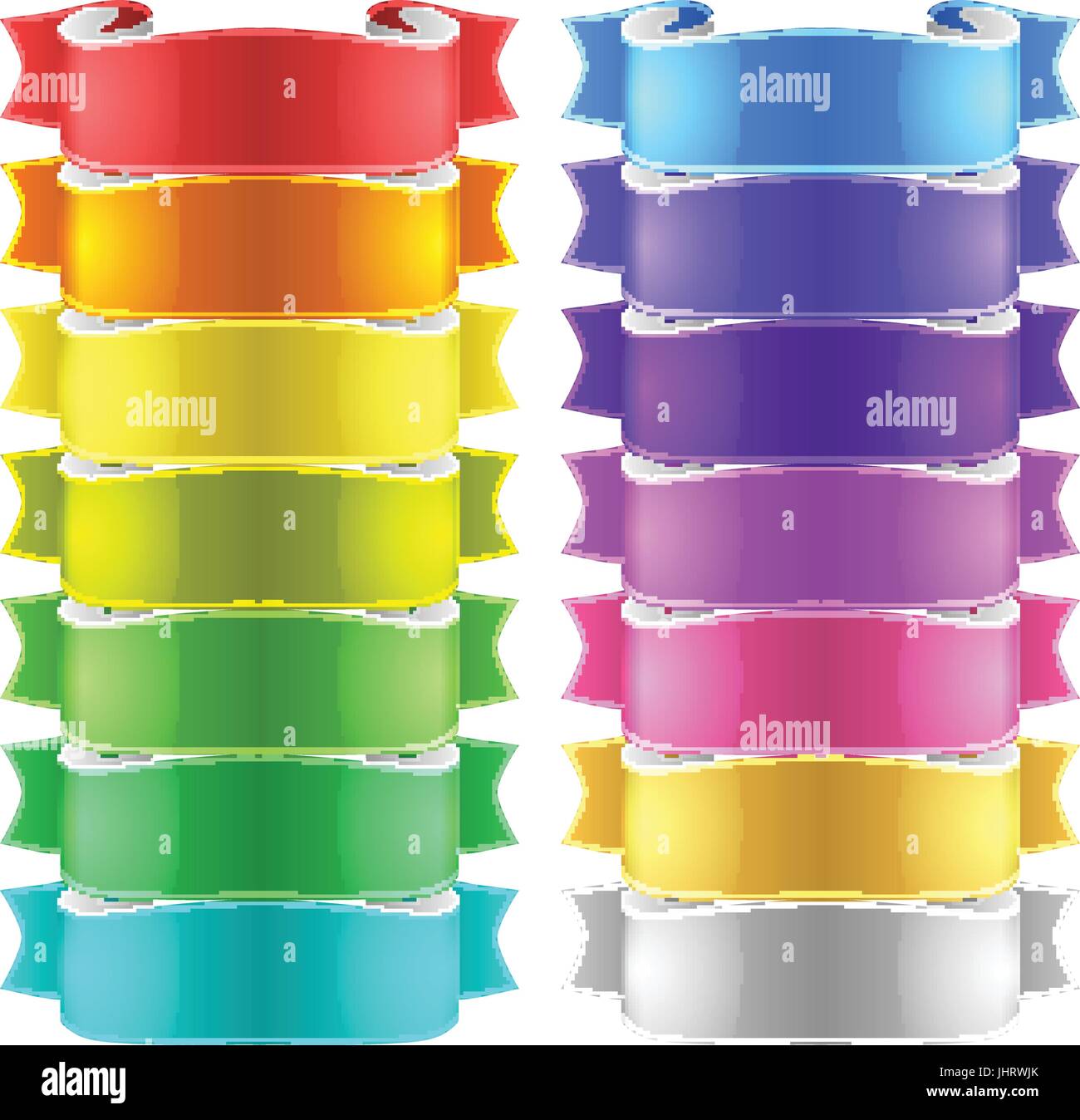 vector ribbons set Stock Vector Image & Art - Alamy