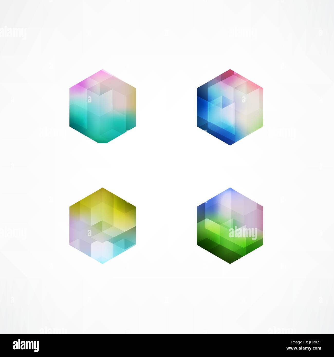 Set of symbol and shapes. Trendy icons and logotypes. Business signs ...