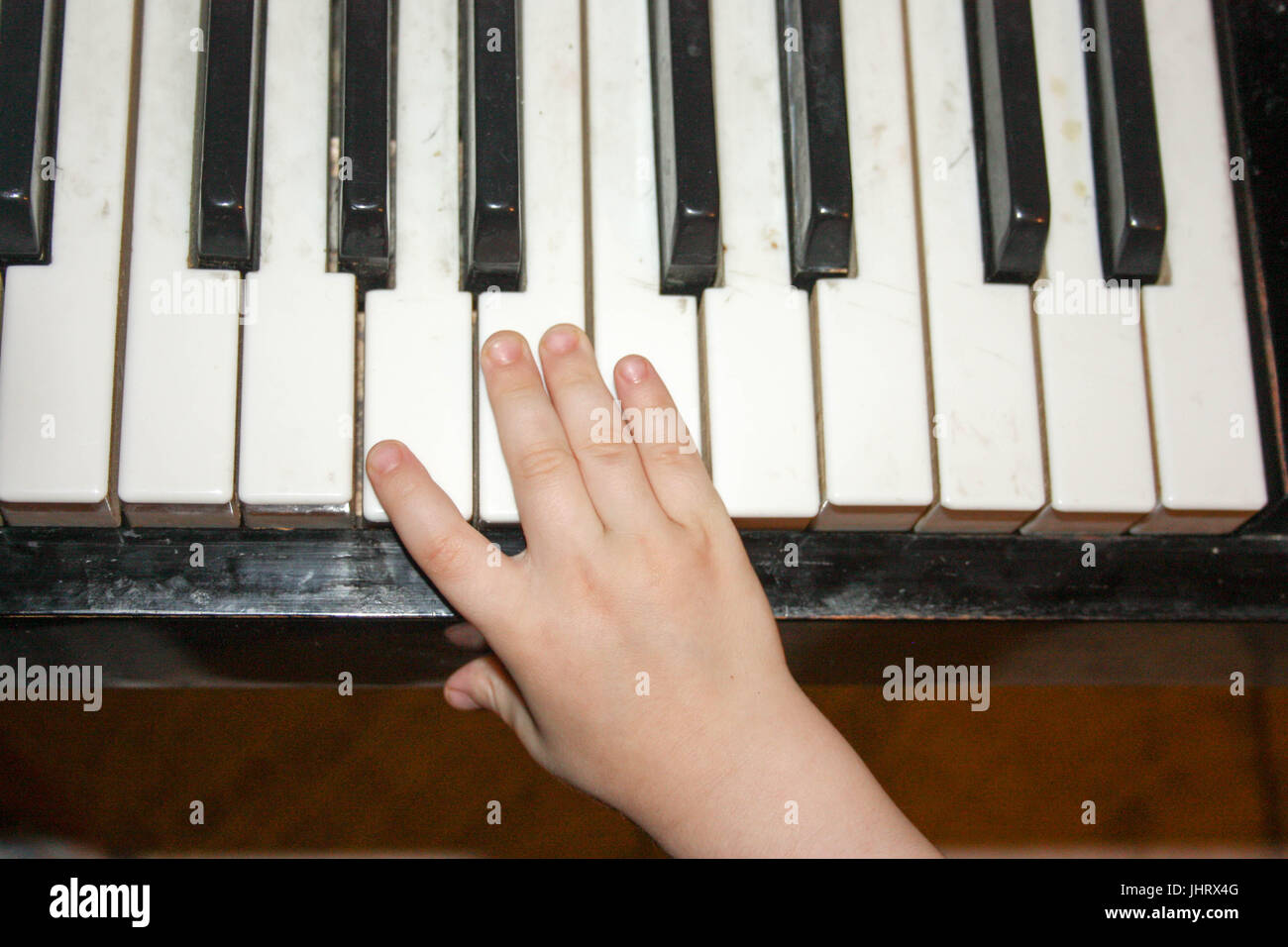 Music from the cradle. Children's rook and piano keys. Photo for your ...