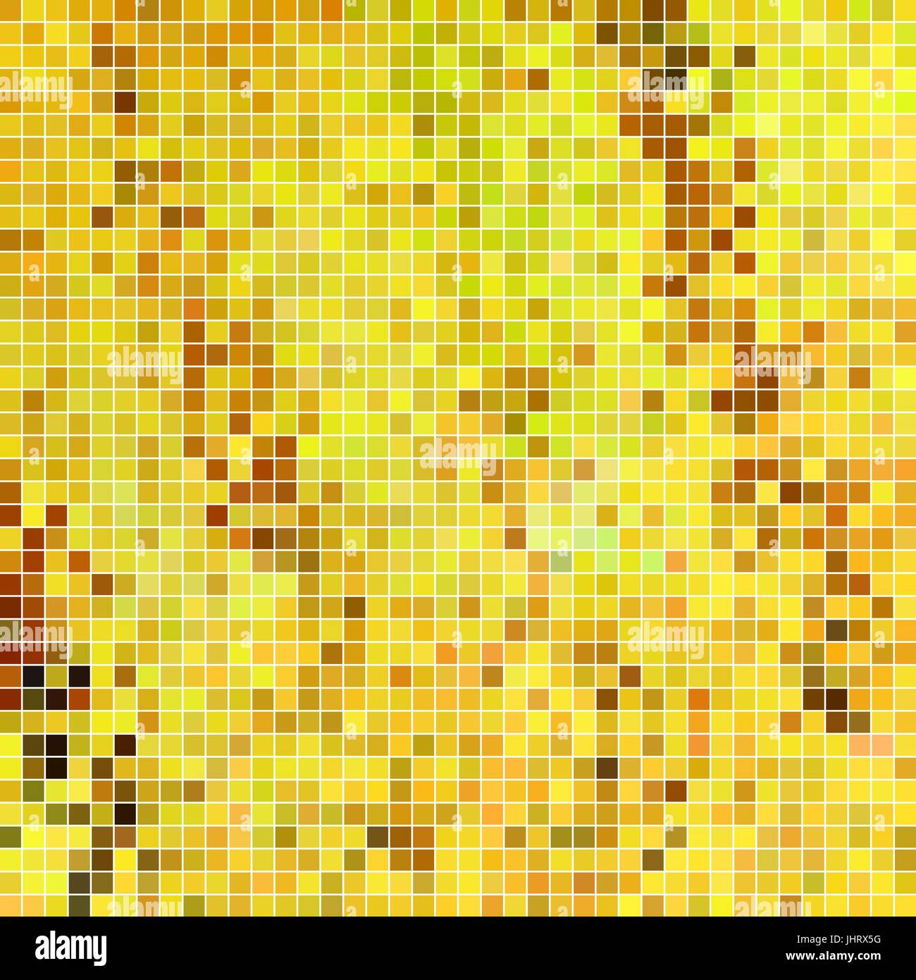 abstract vector square pixel mosaic background - yellow Stock Vector ...