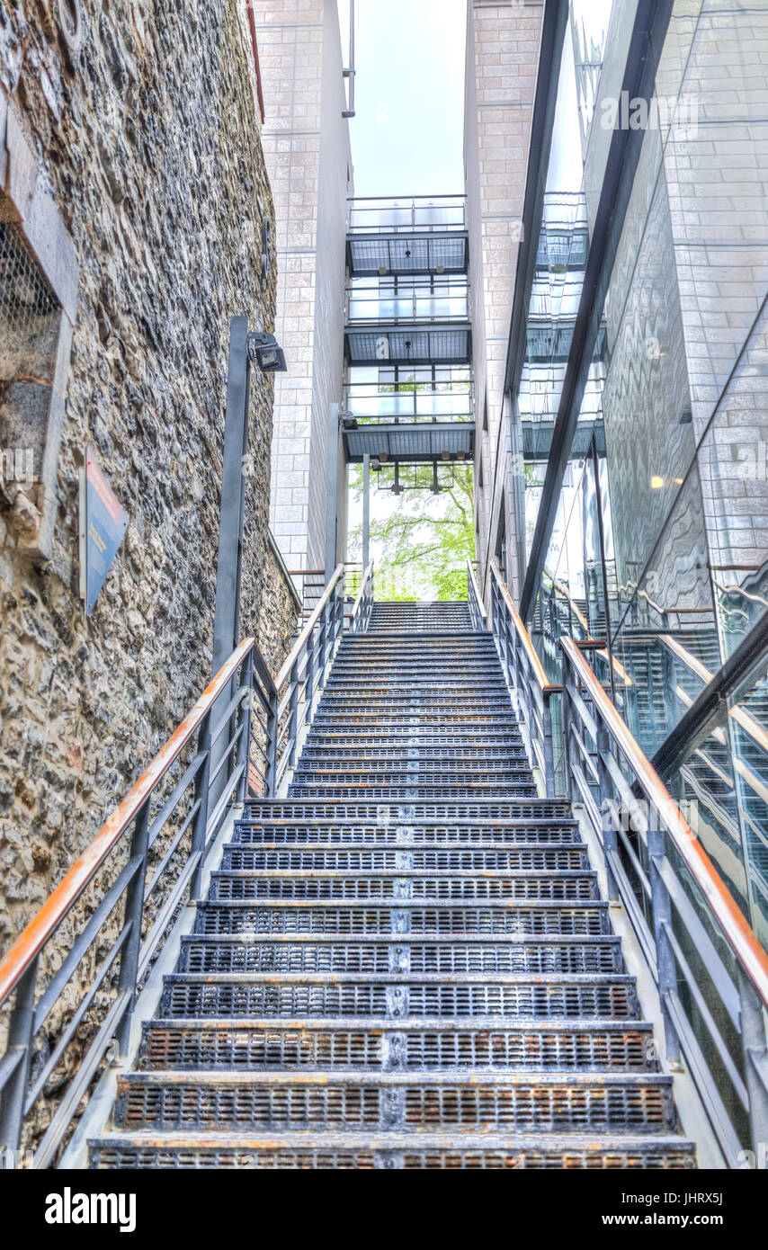 Vieux quebec stairs hi-res stock photography and images - Alamy