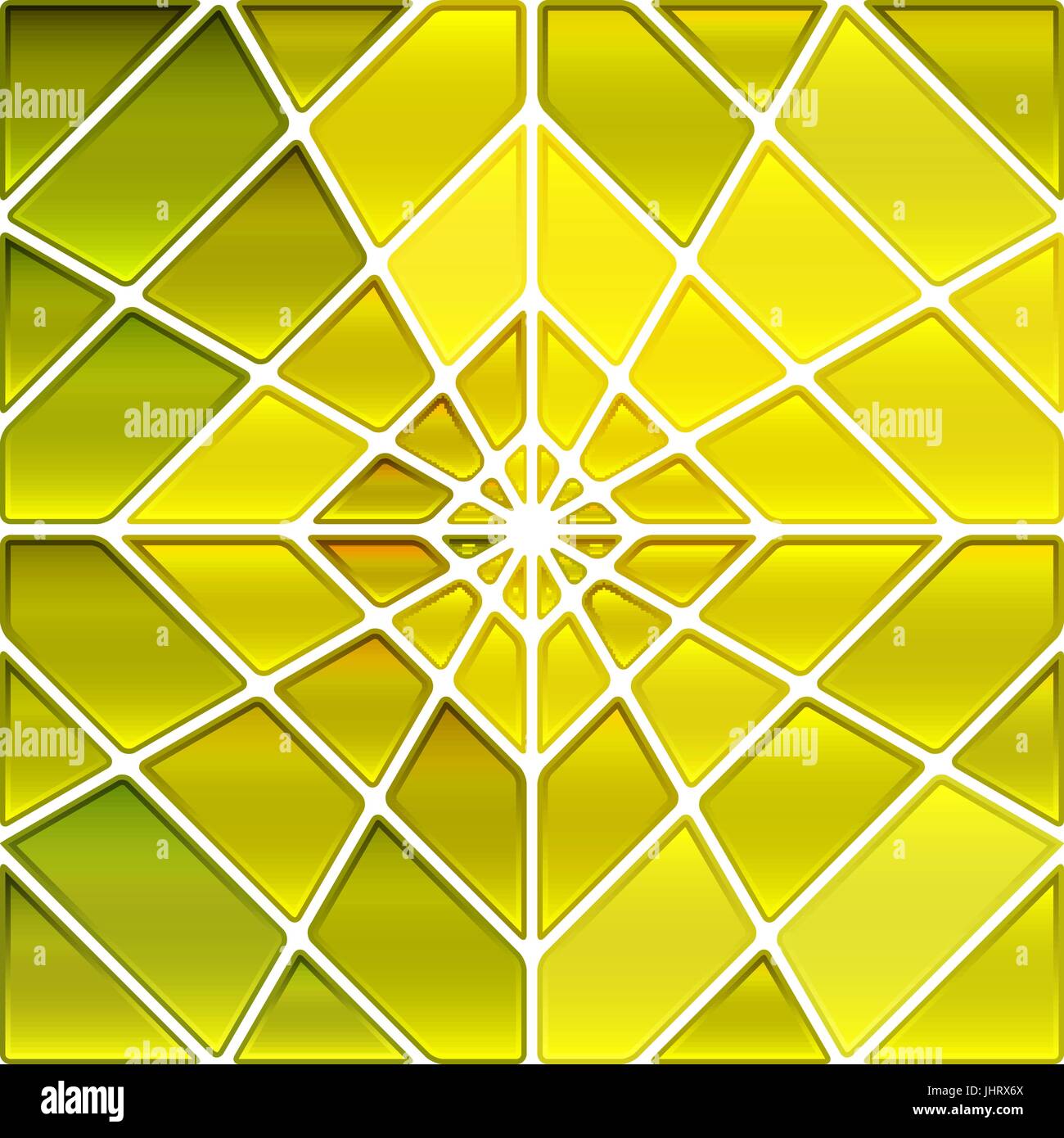 abstract vector stained-glass mosaic background - yellow rhombus Stock ...