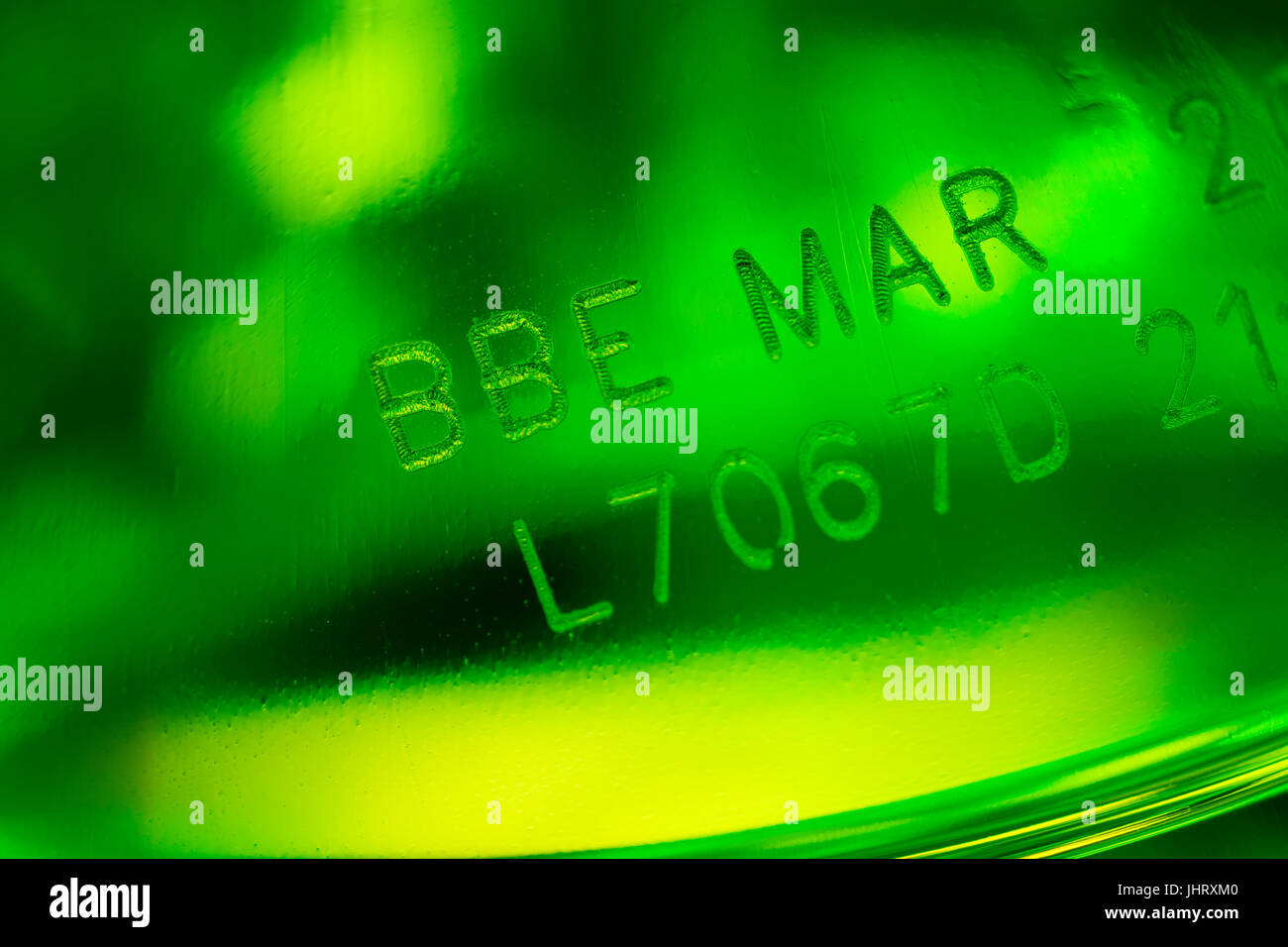 BBE / Best Before End date on neck of PTFE bottle - BBE is sometimes ...