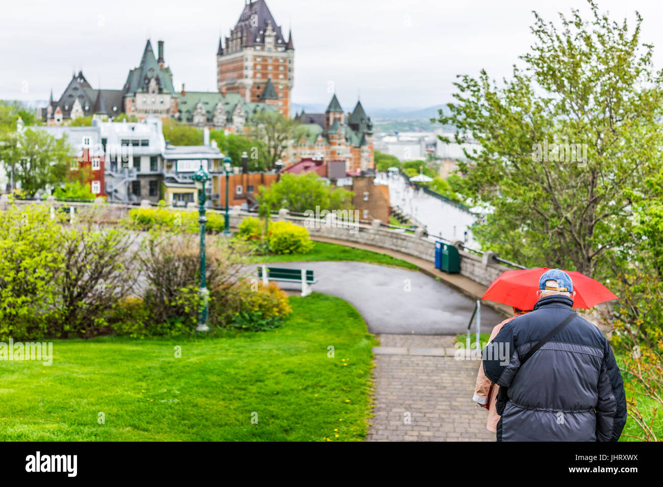 Vieux quebec stairs hi-res stock photography and images - Alamy