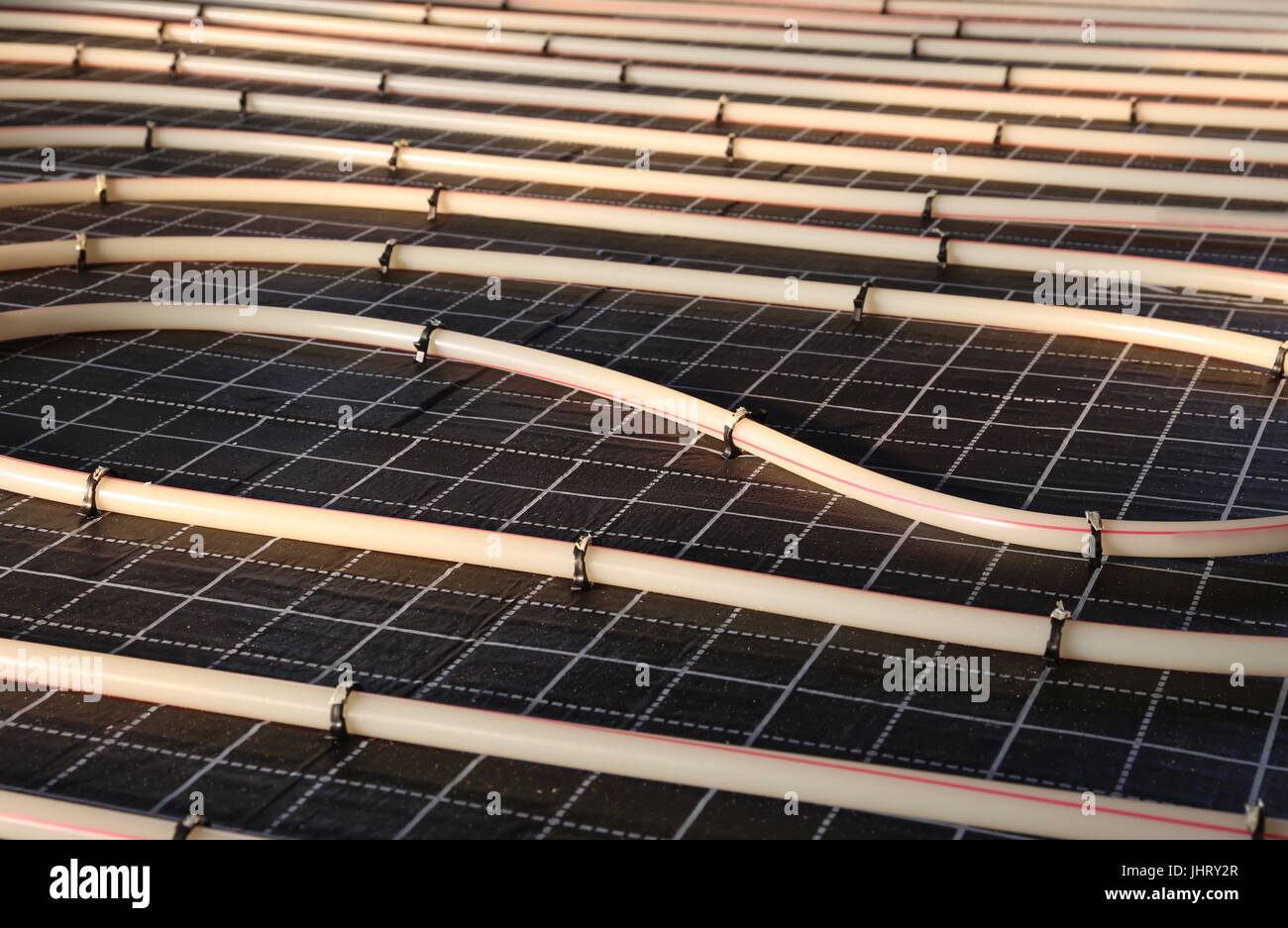 Radiant floor heating system Stock Photo - Alamy