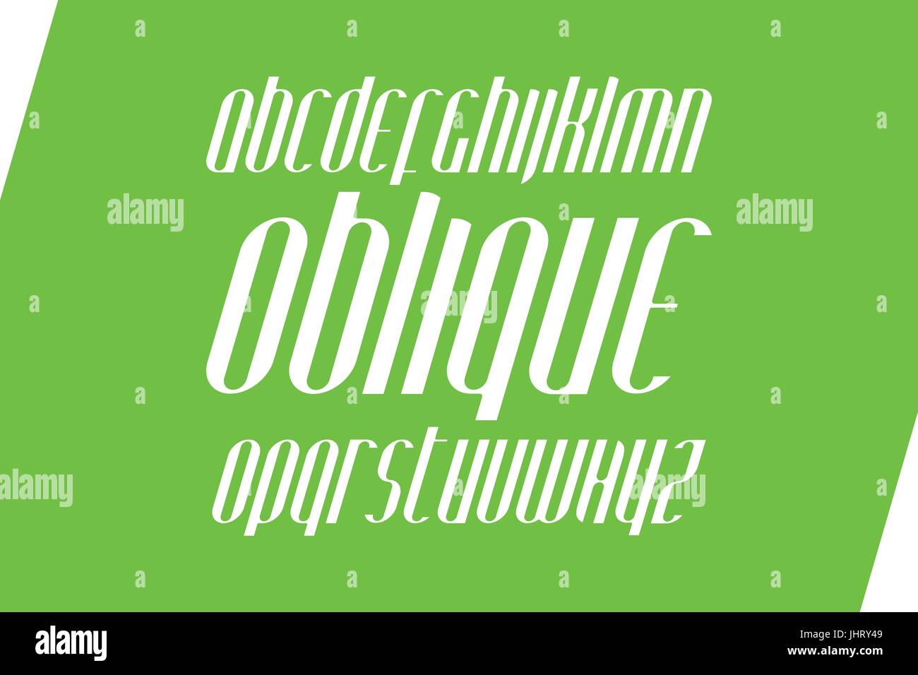 italic, stylized alphabet letters. vector, vintage, slanted font type ...