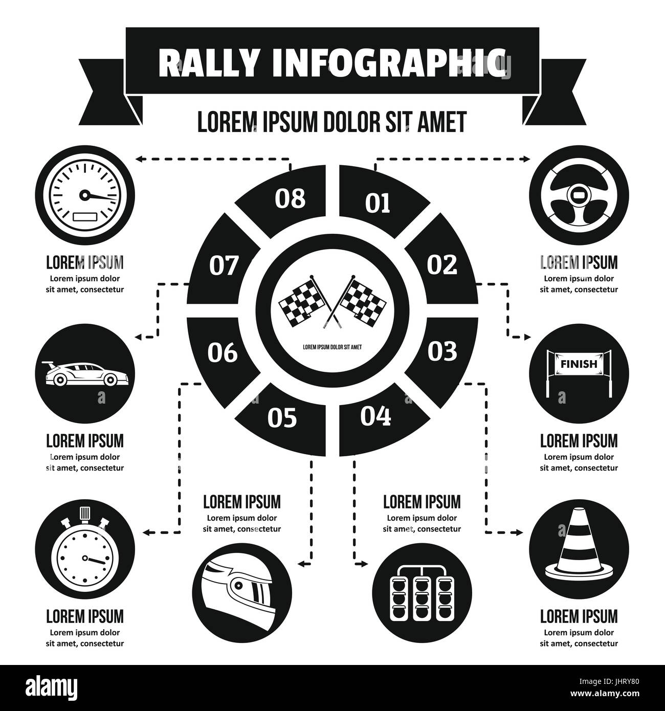 Rally infographic concept, simple style Stock Vector Image & Art - Alamy