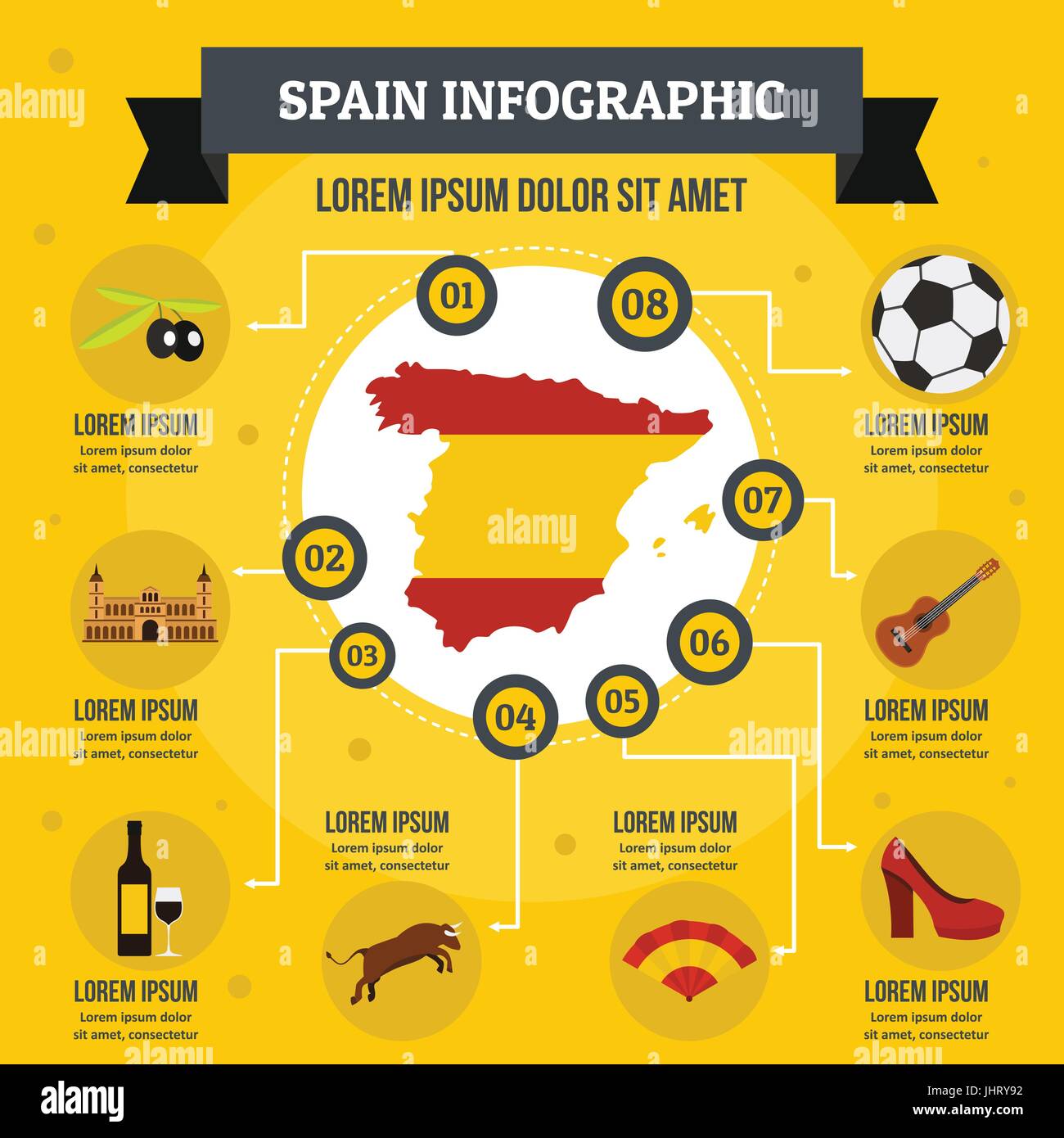 Flamenco dance concept Stock Vector Images - Alamy