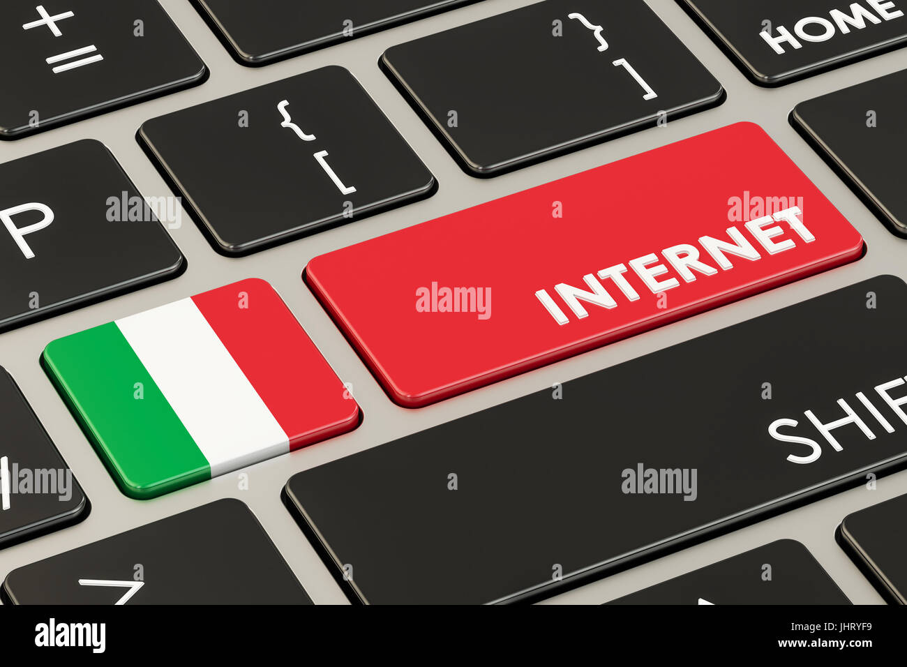 Internet in Italy concept, 3D rendering Stock Photo - Alamy