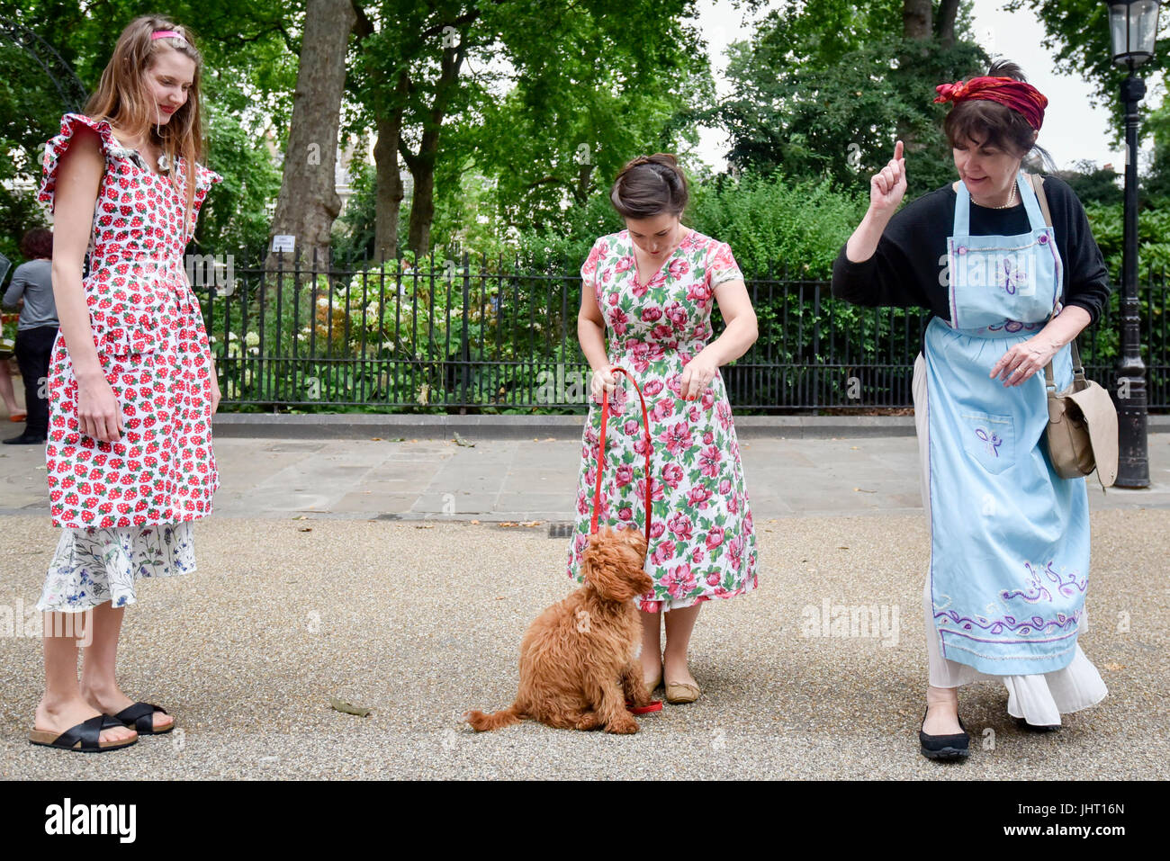 London, UK. 15 July 2017. People take part in the Chap Olympiad in ...
