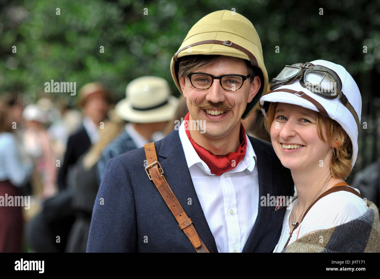 London, UK. 15 July 2017. People take part in the Chap Olympiad in ...