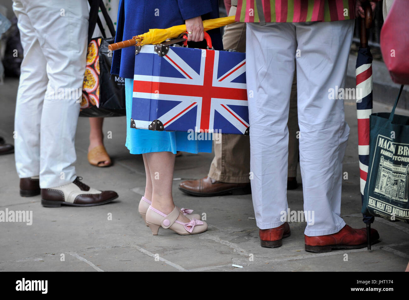 London, UK. 15 July 2017. People take part in the Chap Olympiad in ...