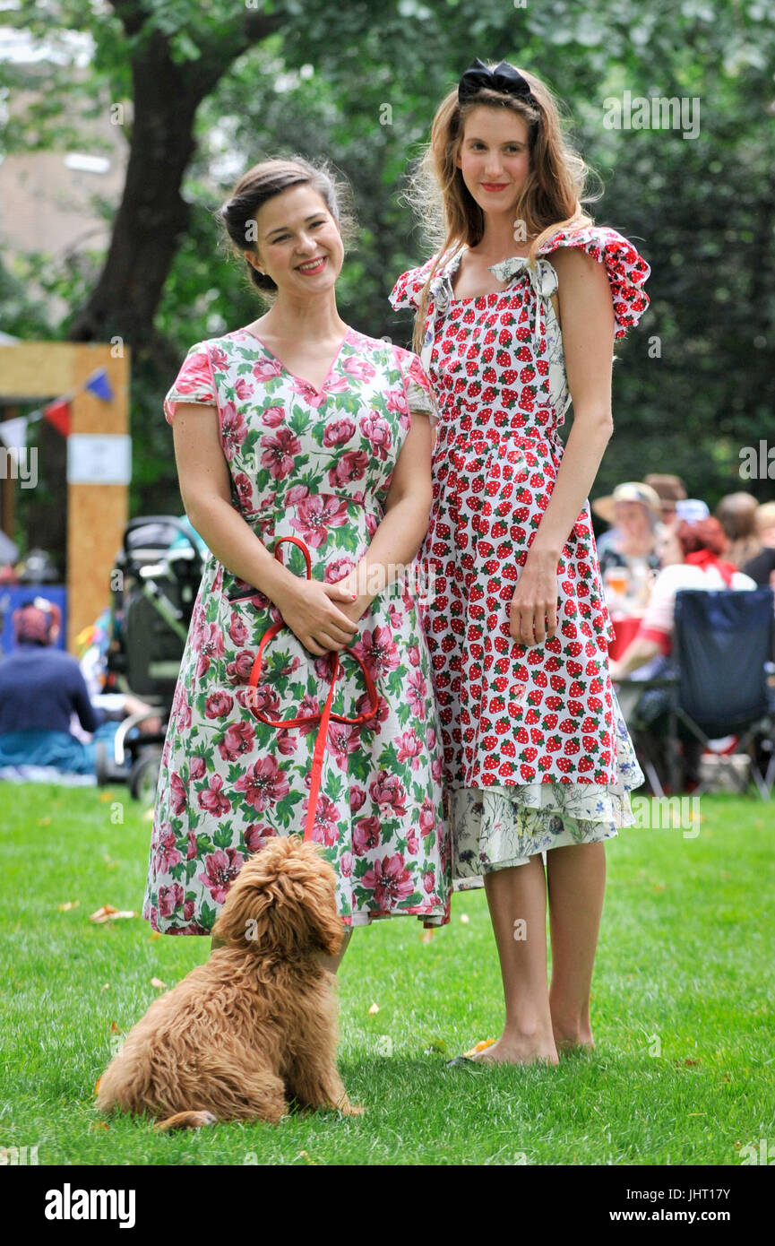 London, UK. 15 July 2017. People take part in the Chap Olympiad in ...