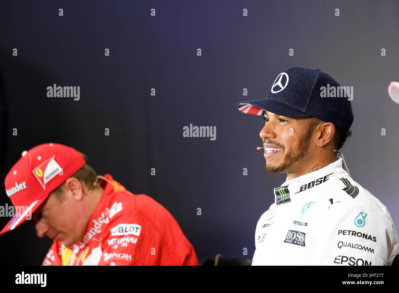 Silverstone Race Circuit, UK. Saturday day 15th July 2017. Lewis ...