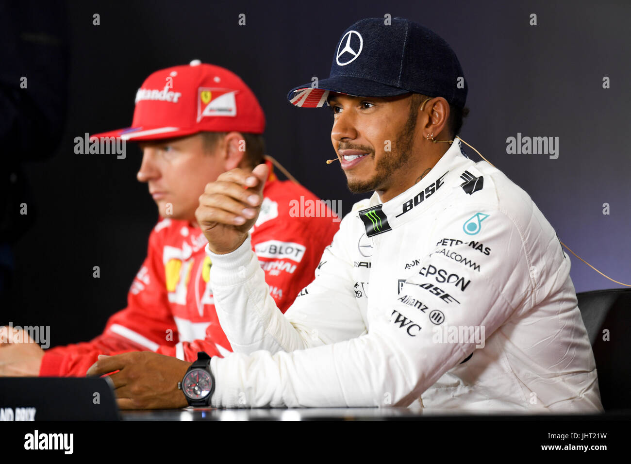 Silverstone Race Circuit, UK. Saturday day 15th July 2017. Lewis ...