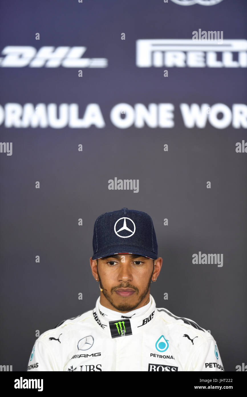 Silverstone Race Circuit, UK. Saturday day 15th July 2017. Lewis ...